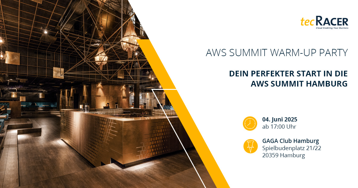 AWS Summit Warm-Up Party mit tecRacer